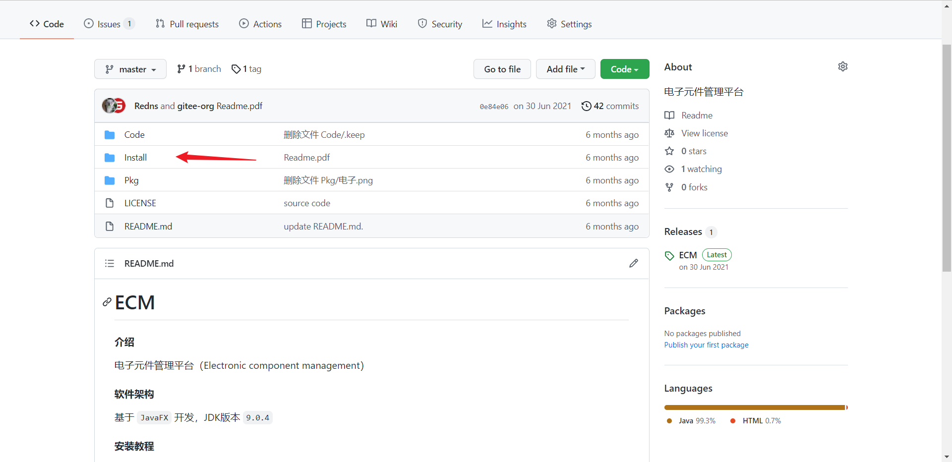 GitHub - Redns/ECM: 电子元件管理平台