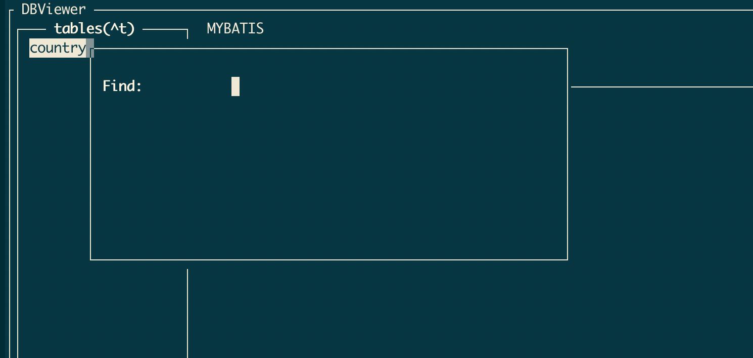 GitHub - zhouyongwei/dbviewer: 使用python实现的字符界面数据表查看工具