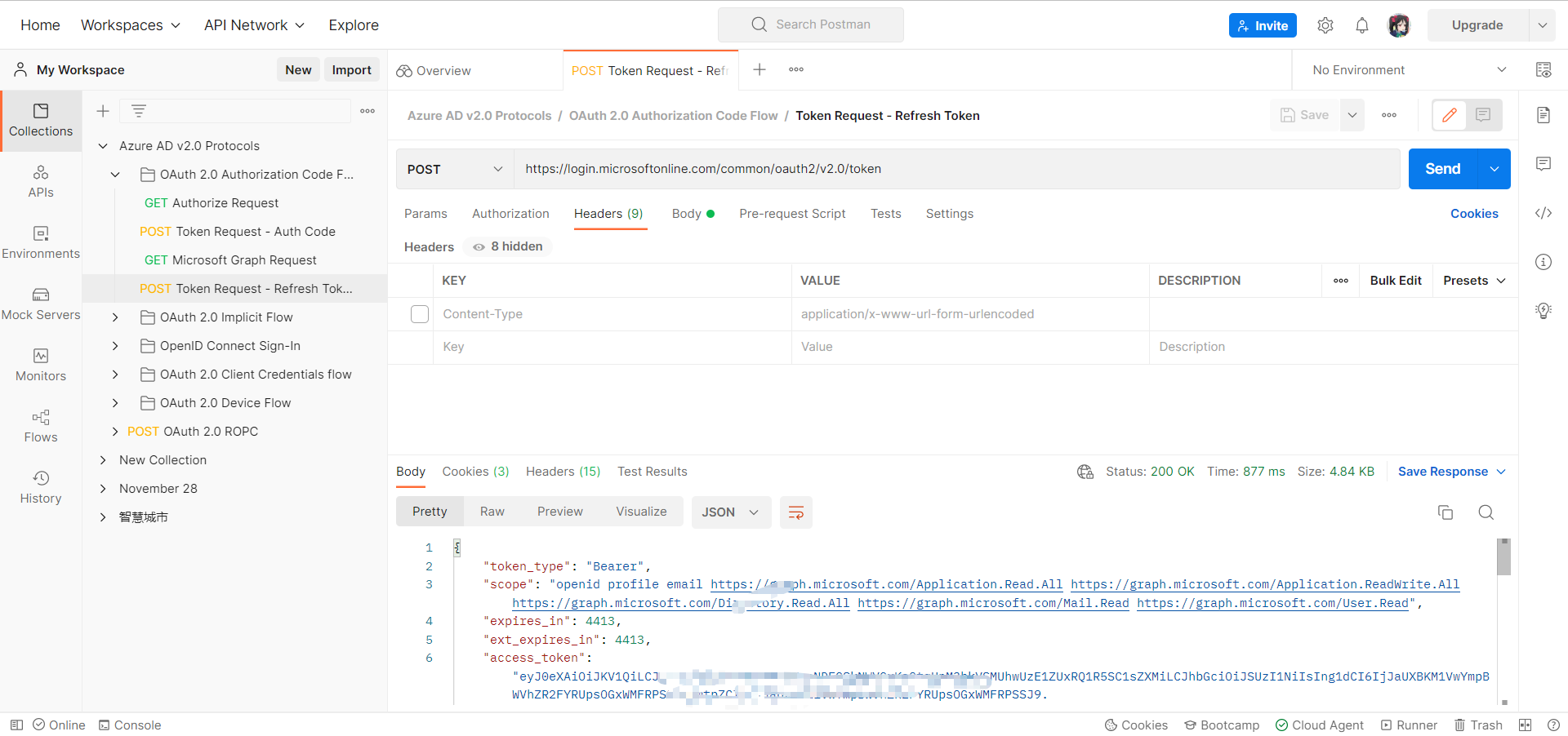 microsoft graph api - OAuth 2.0 authorization code flow|AADSTS900144: The request body must ...
