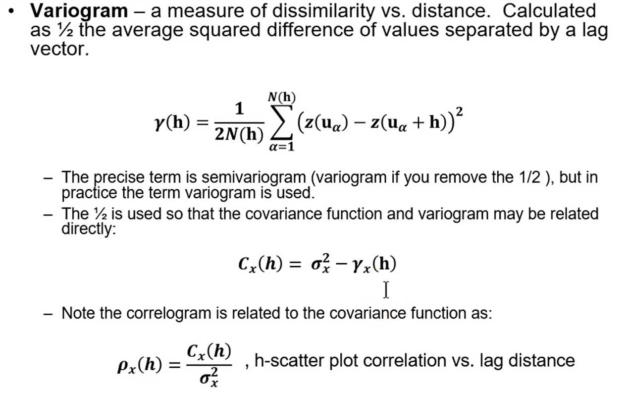 Geostatsguy Lectures Variogram Calculation My Home