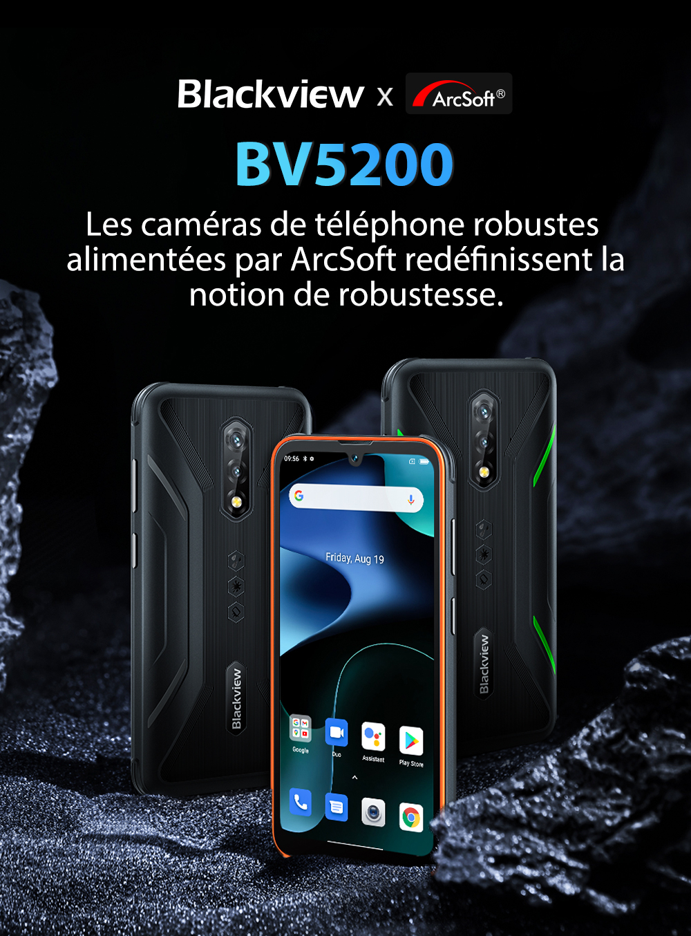 Blackview BV5200 Téléphone Portable Incassable 6,1" 7Go+32Go 5MP+13MP ...