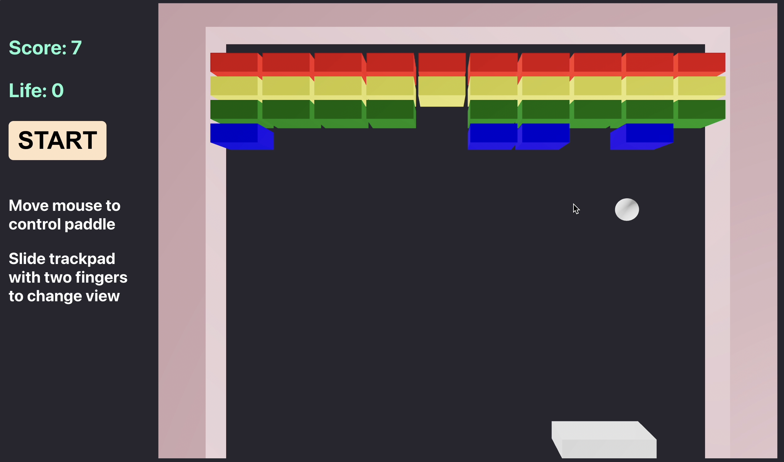 GitHub - Beking0912/breakout: 🎮 A 3D version of Breakout web game with @react-three/fiber.