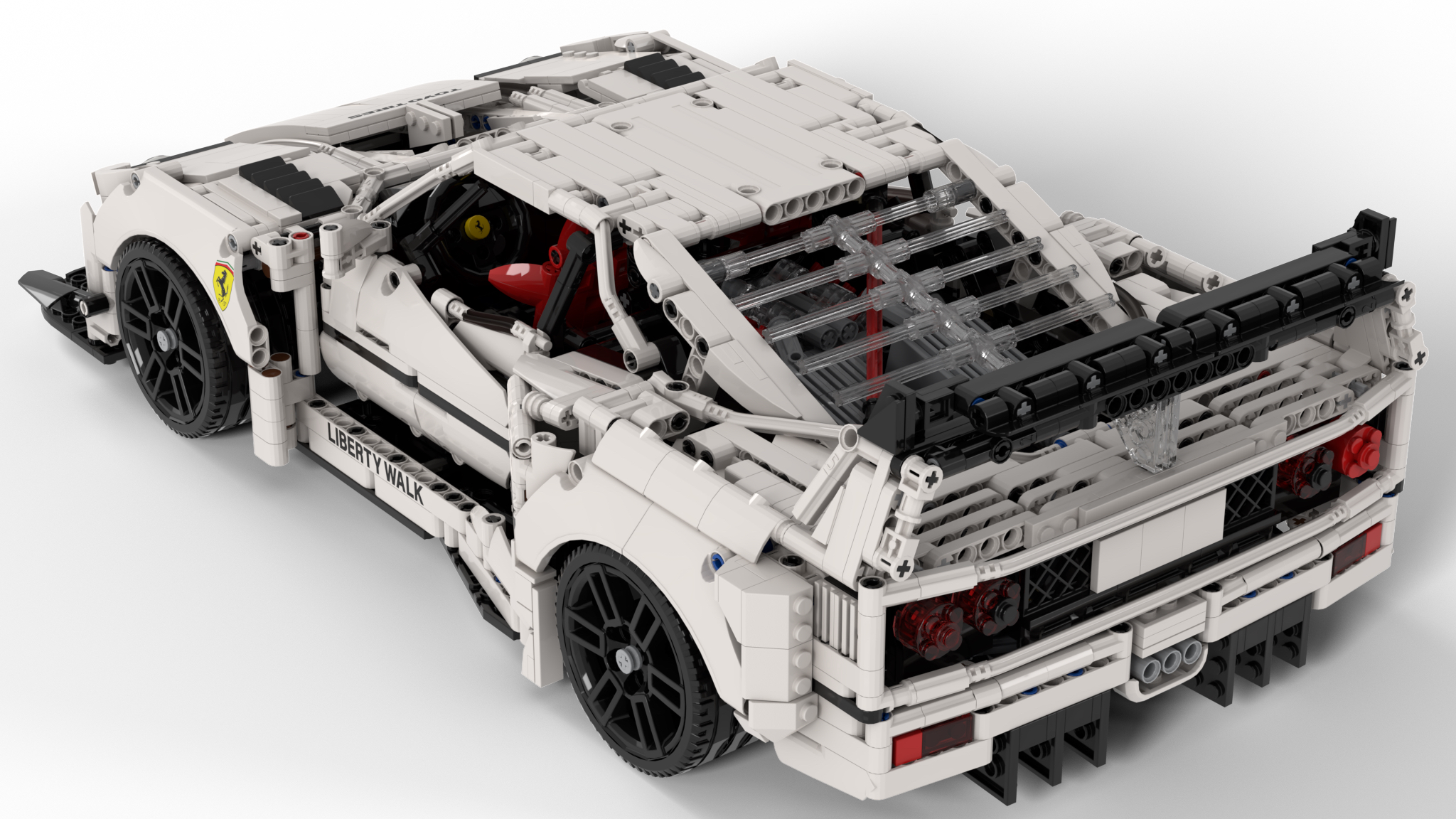 LEGO MOC Ferrari F40 Liberty Walk by darrenshen | Rebrickable - Build ...