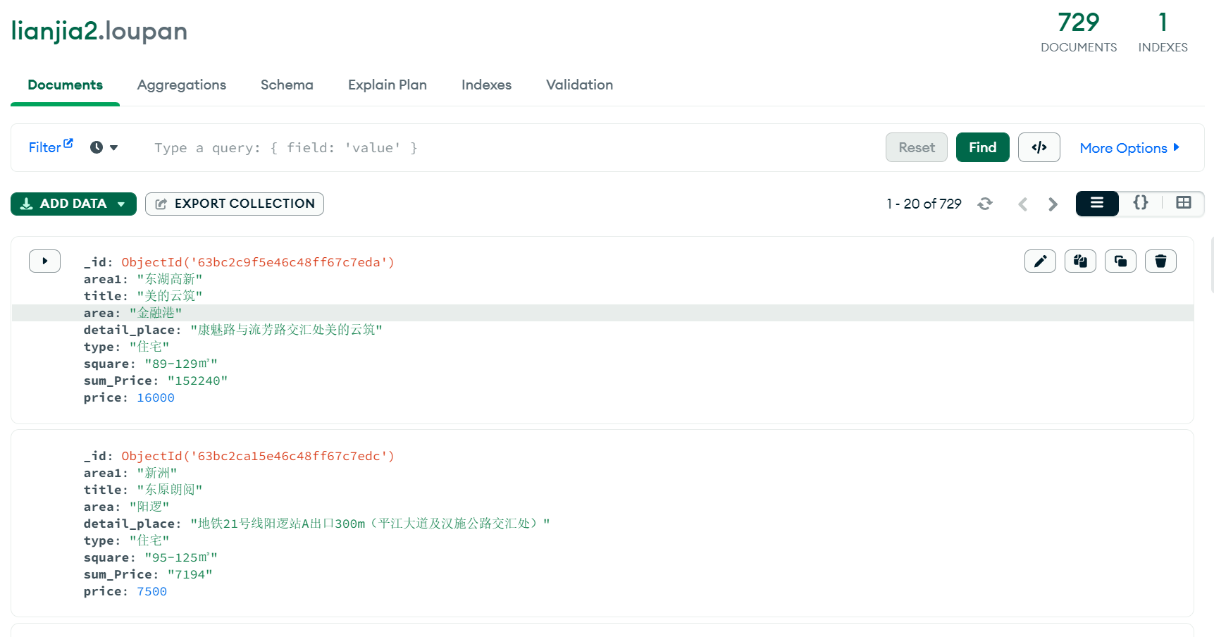 Github Yumuingcrawler Nosql大作业链家房源数据爬虫可视化:本项目爬取链家729个房源数据,并将其数据可视化,将使用到python、mongodb等编程技术