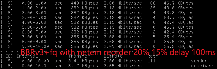 【不知道是不是全网首发】BBRv3可用测试内核+简单测试