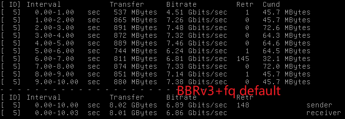 【不知道是不是全网首发】BBRv3可用测试内核+简单测试