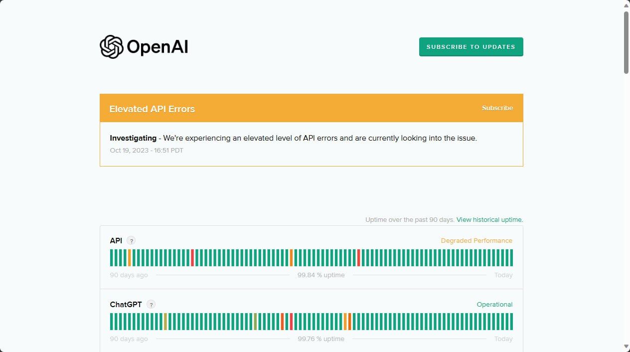 [已恢复] openai的API服务故障