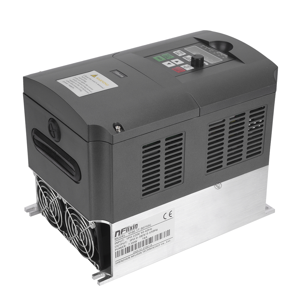 SJLERST Onduleurs et Convertisseurs VFD AC220V à 380V 7,5KW, Convertisseur de Fréquence ...