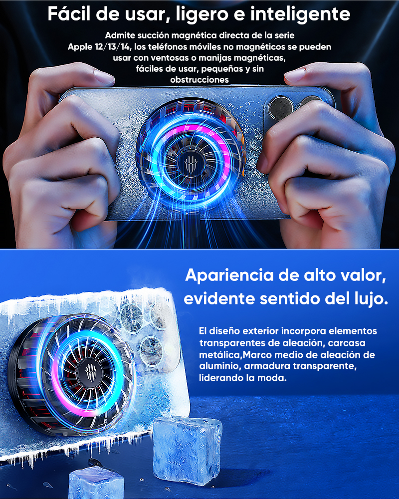 NUBIA Nubia RedMagic Enfriador magnético 4 Pro RGB LED 27W | falabella.com