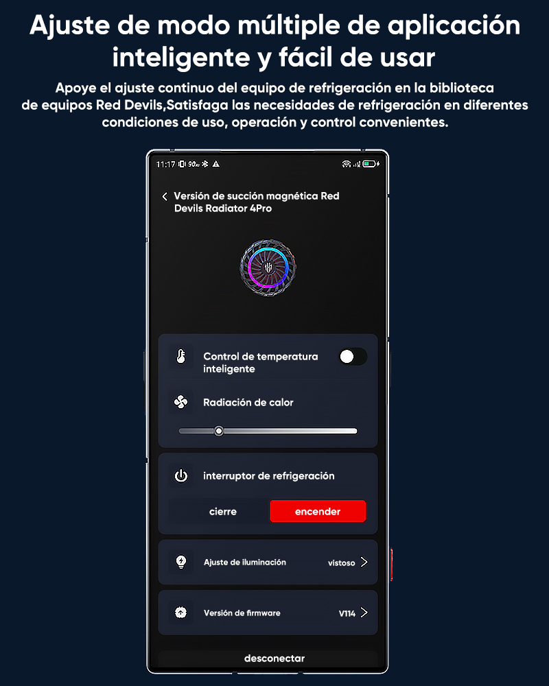 NUBIA Nubia RedMagic Enfriador magnético 4 Pro RGB LED 27W | falabella.com