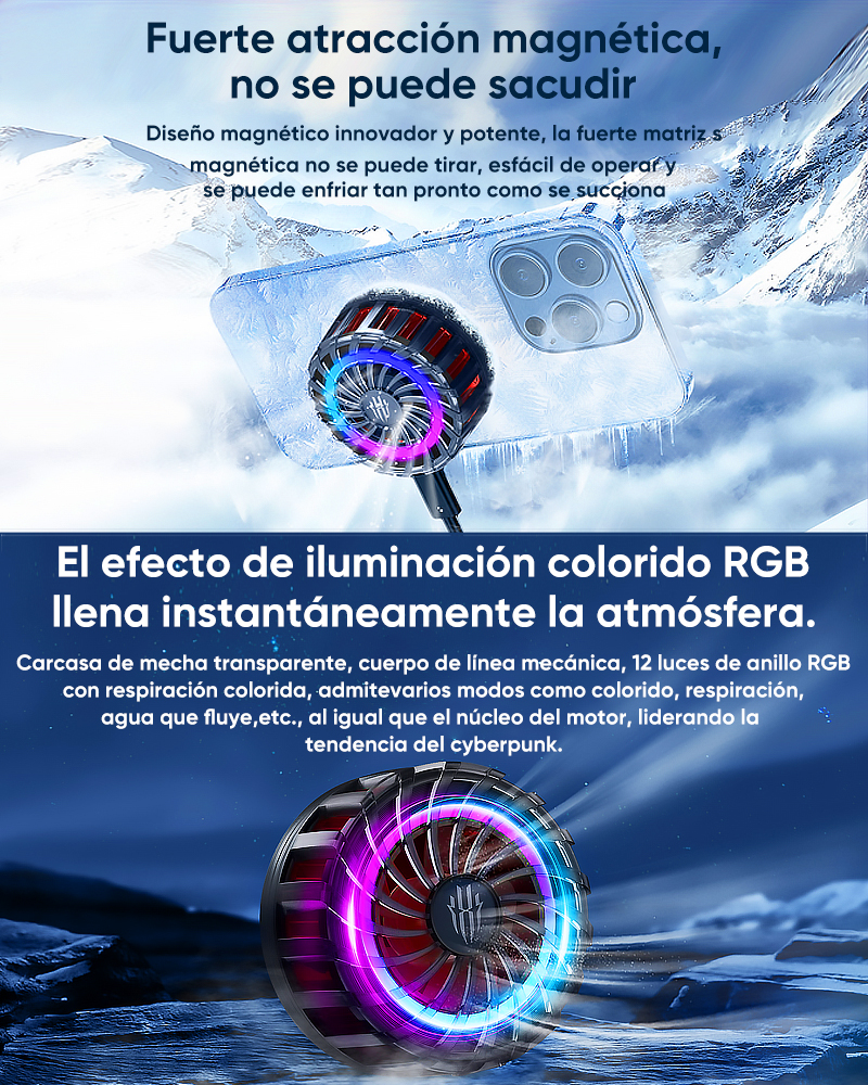 NUBIA Nubia RedMagic Enfriador magnético 4 Pro RGB LED 27W | falabella.com