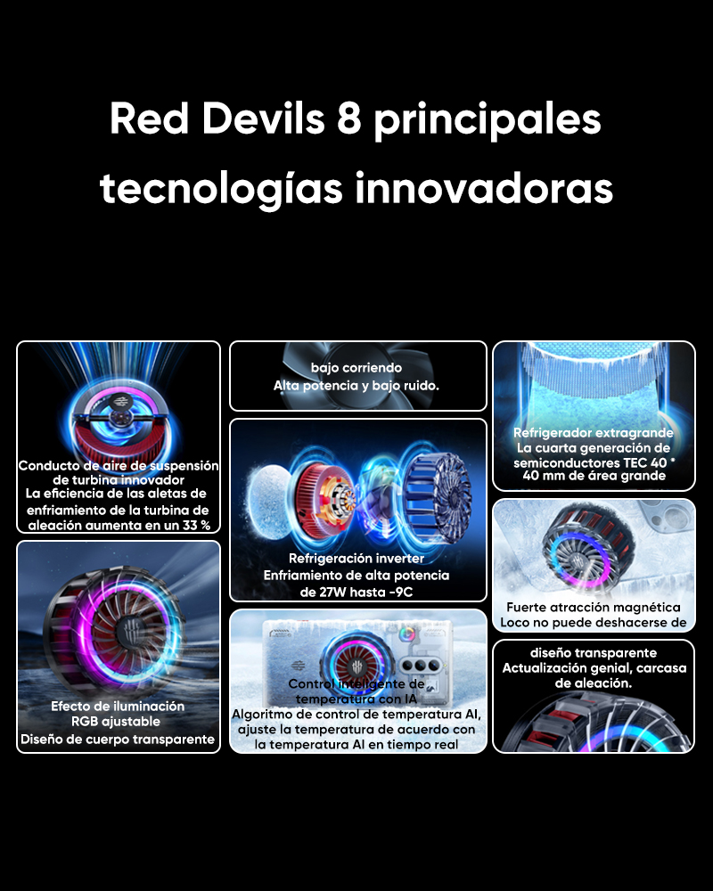 Nubia RedMagic Enfriador magnético 4 Pro RGB LED 27W NUBIA | falabella.com