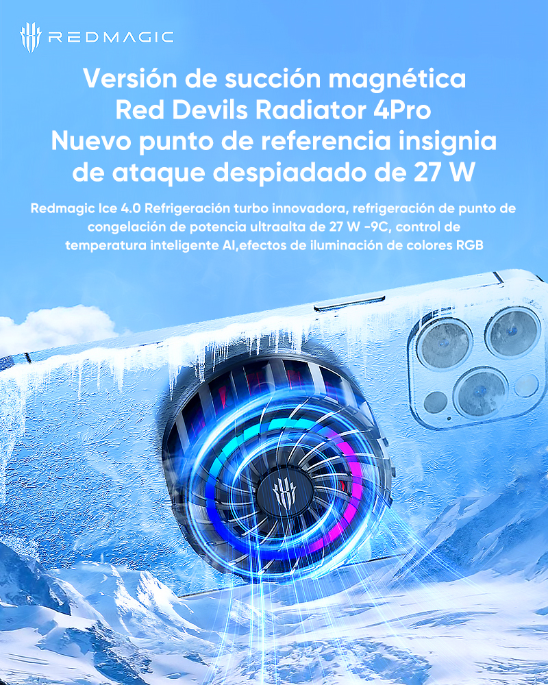 Nubia RedMagic Enfriador magnético 4 Pro RGB LED 27W NUBIA | falabella.com