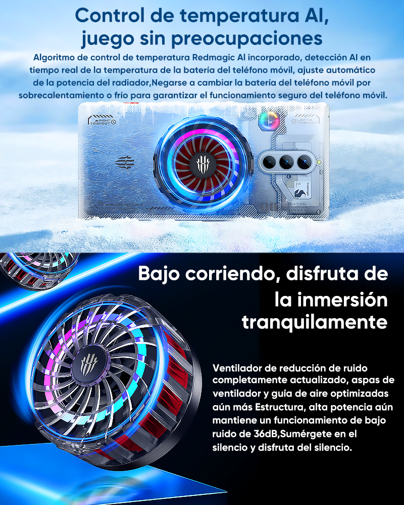 NUBIA Nubia RedMagic Enfriador magnético 4 Pro RGB LED 27W | falabella.com