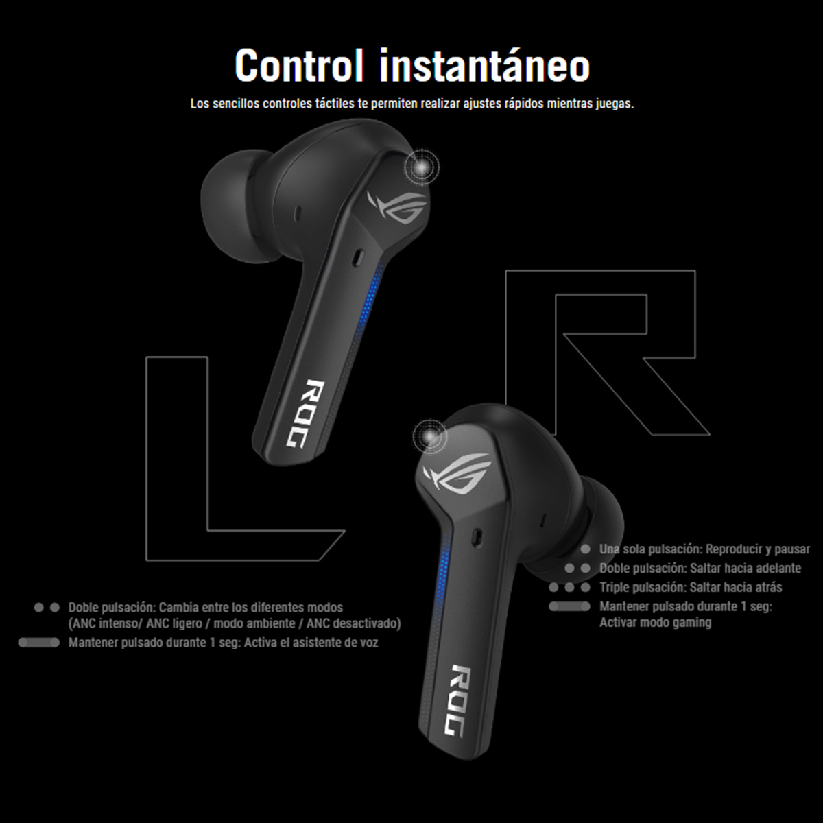 Auriculares inalámbricos ASUS ROG CETRA ANC TWS True Blanco ASUS ...