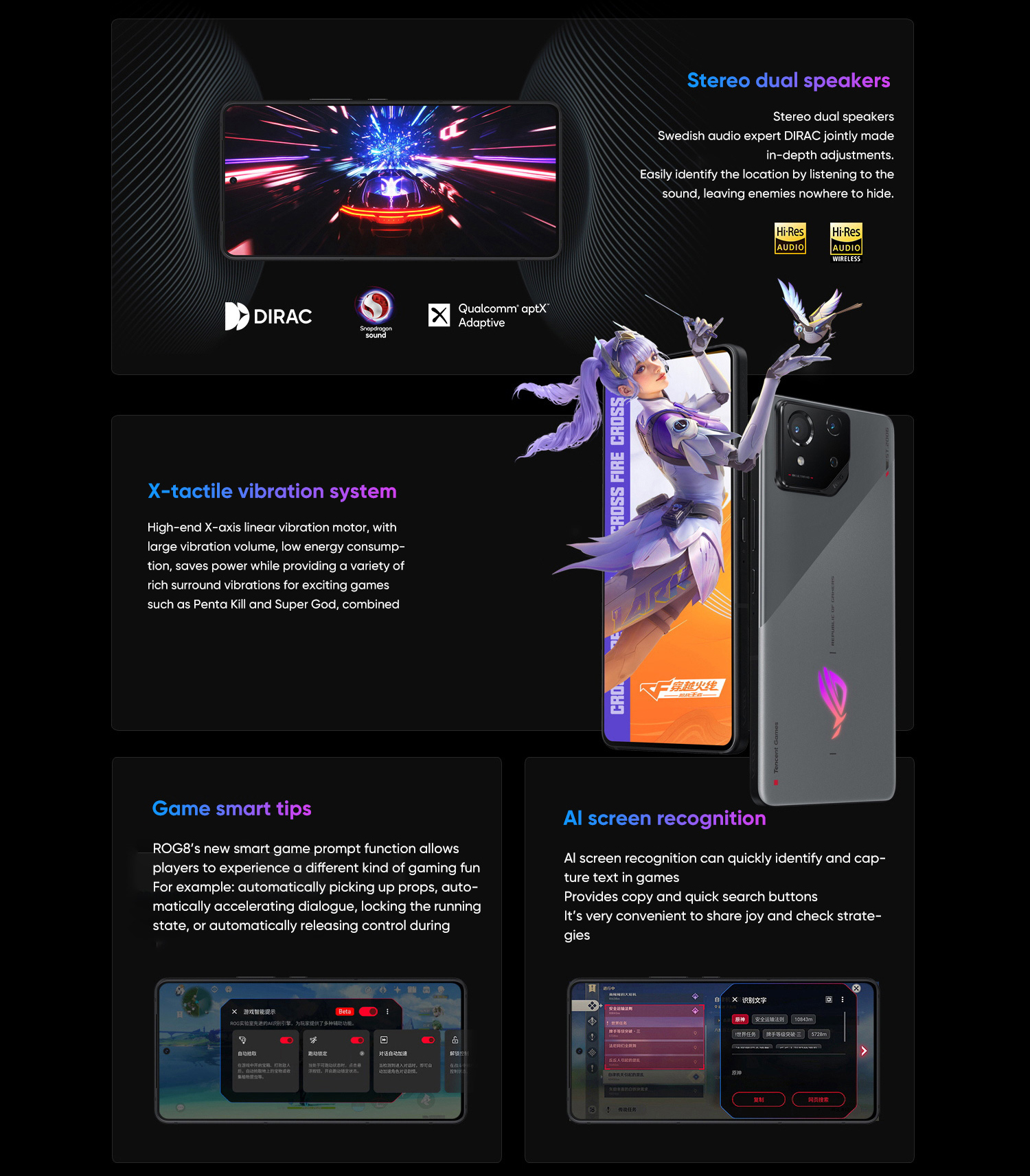 ASUS Celular ASUS ROG 8 16GB 256GB - Gris | falabella.com