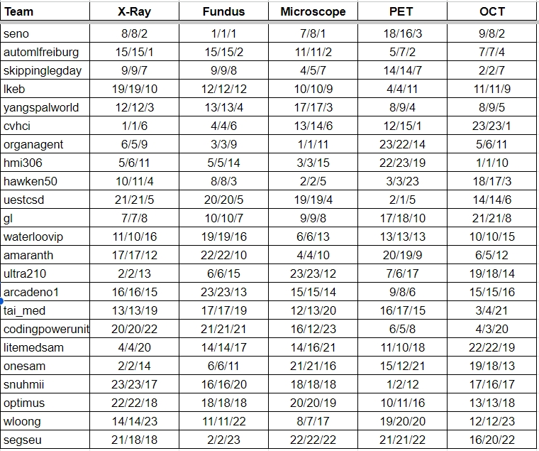 CVPR 2024: Segment Anything in Medical Images on Laptop - Codabench