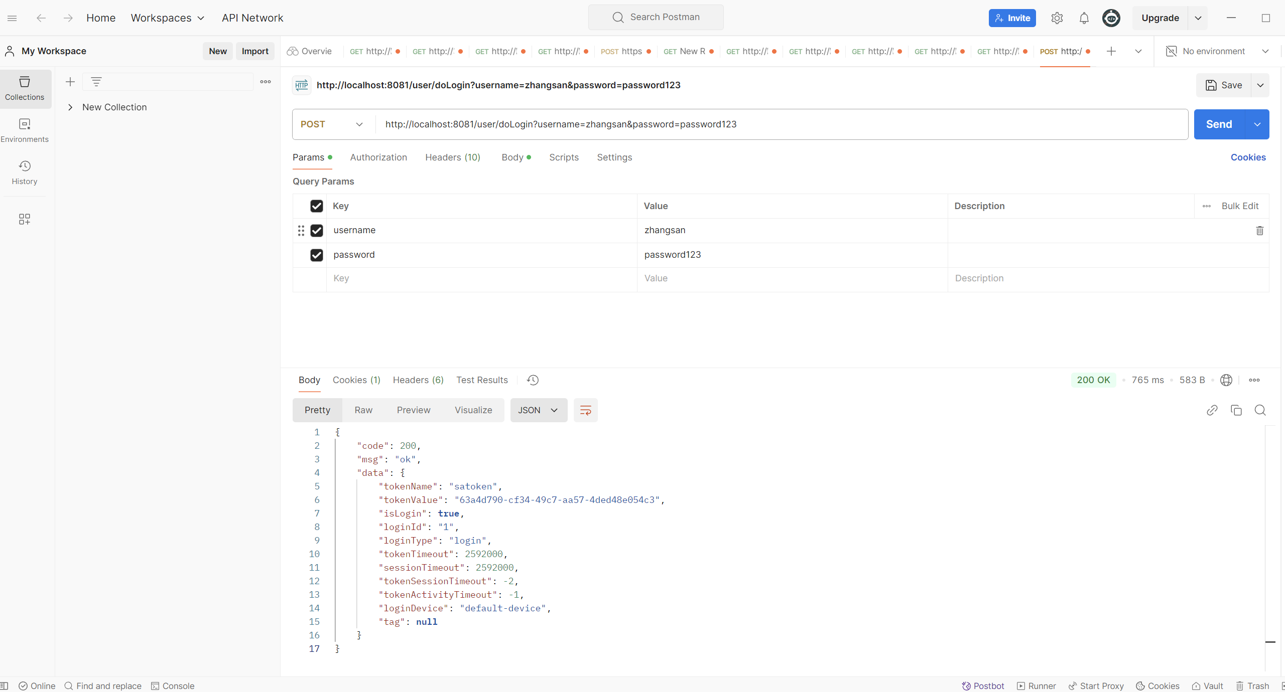 Spring Boot + Redis + Sa-Token