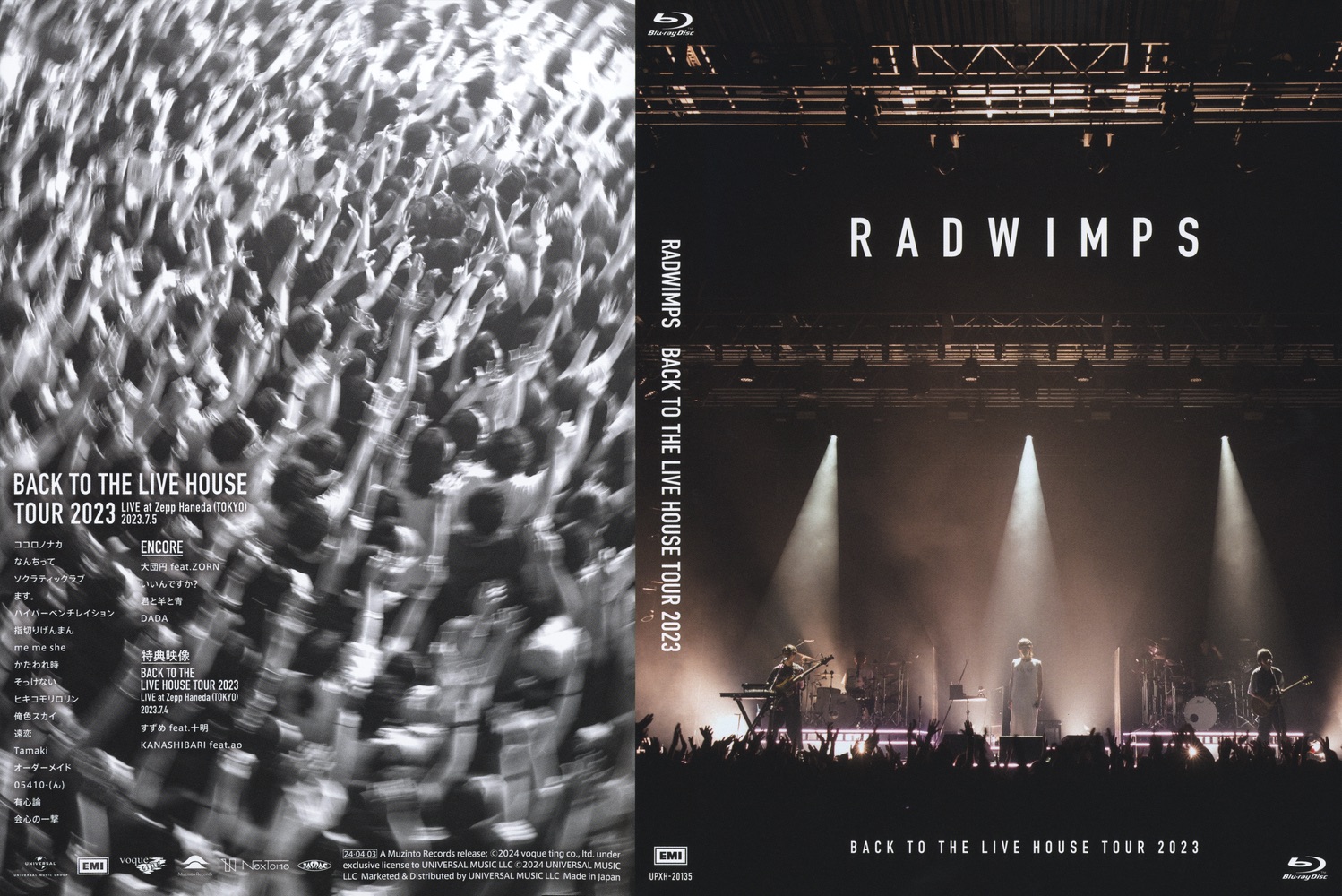 [百度/OD][240403][RADWIMPS - Back To The Live House Tour 2023][BDISO+BK][亲传][40.61G] - MTV PV 动漫相关 ...