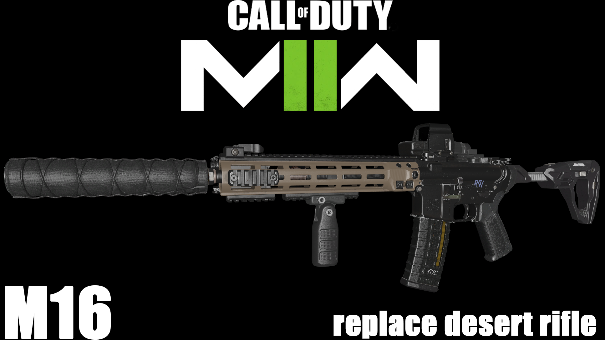Steam Workshop::COD:MW22 M16 replace Desert Rifle